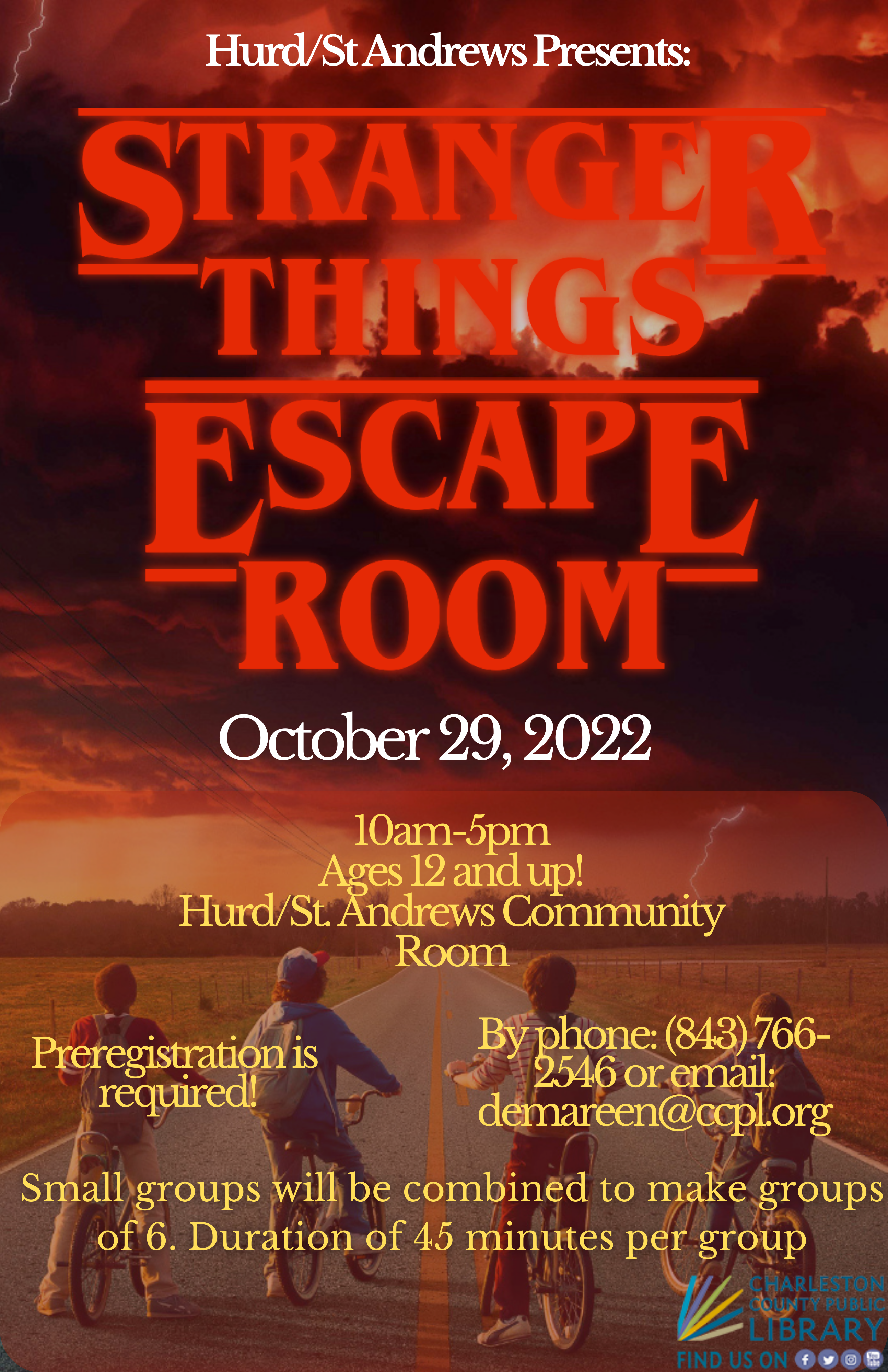 Stranger Things Escape Rooms | Charleston County Public Library
